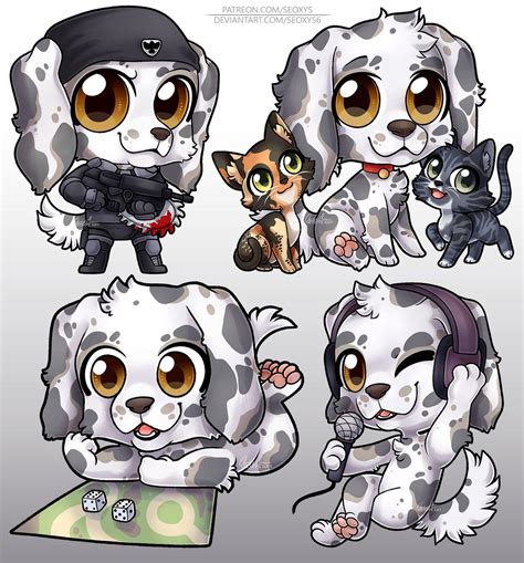 Chibi English Setter Character I Drew For A Commission Art By Me R Furry