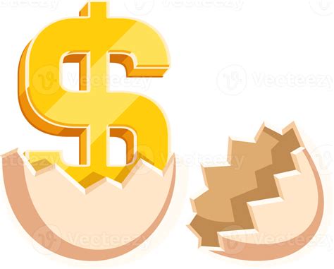 Gold Money Egg Icon Png