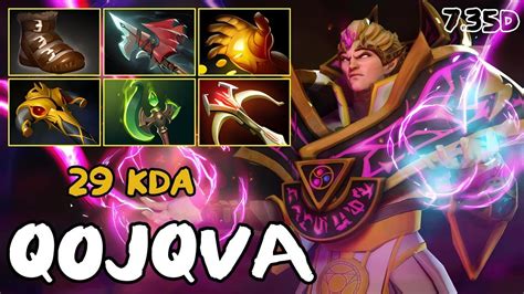 Invoker Mid 29 KDA Qojqva 7 35d Immortal Dota 2 Pro Plays YouTube
