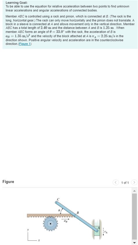 Solved Linear Accelerations And Angular Accelerations Of