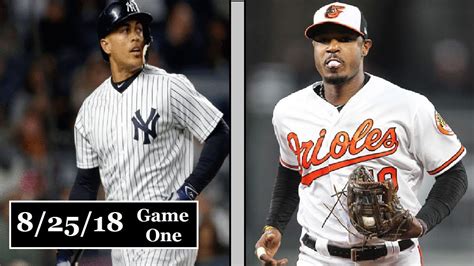New York Yankees Vs Baltimore Orioles Game 1 Highlights August 25