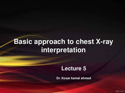Basic Approach For Cxr Interpretation
