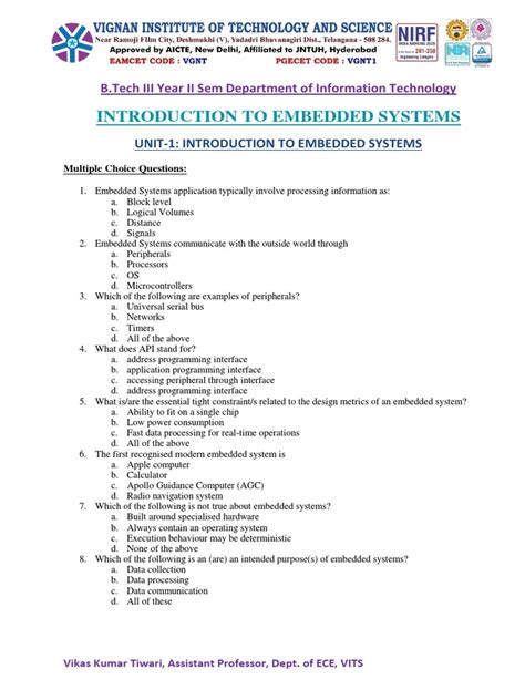 ies objective question bank pdf embedded system operating system