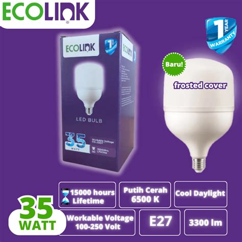 Jual Lampu Led Kapsul Ecolink W Watt Fitting E Putih Cool Day Light Putih Terang Original