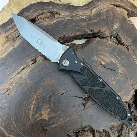 Microtech Socom Elite Manual Te Black Handle Stonewash Serrated 161 11