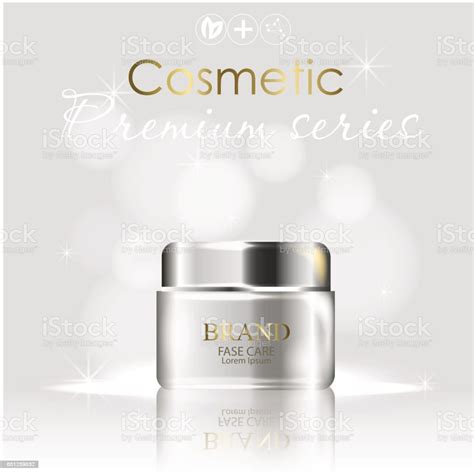 본질과 피부를 위한 크림 케어 3 차원 벡터 현실적인 그림입니다 콜라겐 솔루션 혈 청입니다 화장품 제품의 디자인입니다 얼굴 관리의 프레젠테이션입니다 Cosmoprof에 대한