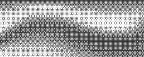 Wavy Bitmap Pattern Background With Pixel Gradient Dotted Halftone