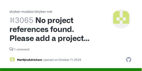 No Project References Found Please Add A Project Reference To Your Test Project And Retry