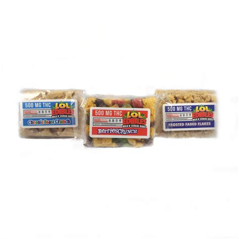 Milk N Cereal Bars Lol Edibles 500mg Thc 3 Options Bud Man