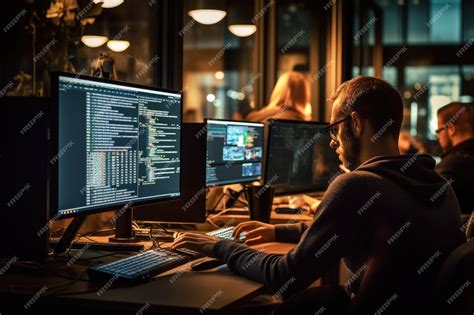 Premium Ai Image A Man With A Serious Expression Sits In Front Of Two