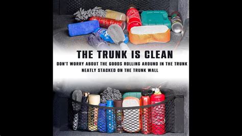 차량 트렁크 정리 그물포켓 Youtube