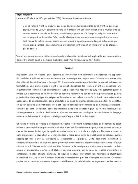 Agregation 2011 Rapport 11 Pdf