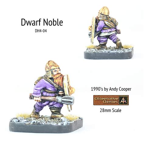 Dh4 04 Dwarf Noble With Shield And Mace Alternative Armies