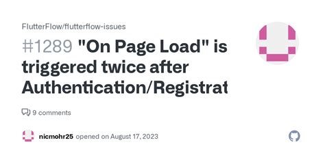 On Page Load Is Triggered Twice After Authenticationregistration
