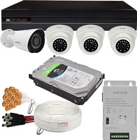 CP PLUS Wired 2 4MP H 265 2TB Storage 4Camera Combo Kit At 17000 Piece CP Plus Security