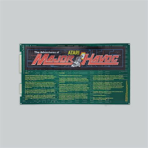 Major Havoc Reproduction Pcb Revision E Official Atari Printed