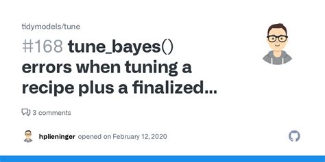 Tune Bayes Errors When Tuning A Recipe Plus A Finalized Model Issue