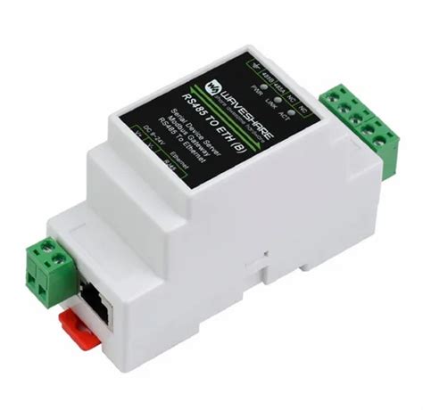 Waveshare Industrial Serial Server RS485 To RJ45 Ethernet TCP IP To
