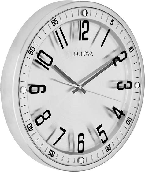 Lafocuse Reloj De Pared Calendario Plateado Con Fecha Y Termometro LCD