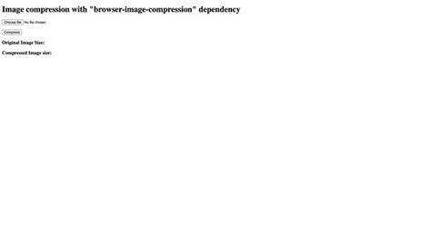 Image Compression Techniques In JavaScript Updated