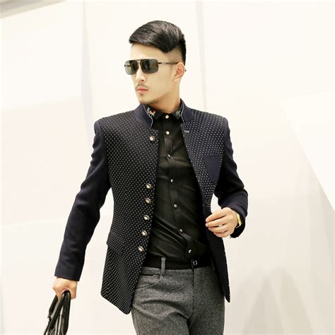 14秋冬装新款与狼共舞专柜正品男士潮流商务纯棉修身西服薄外套时尚潮流酷酷男装