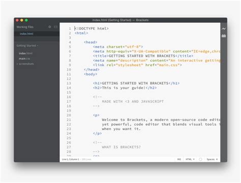 Open Adobe Brackets After The Installation Completes Webserver