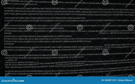 Black Background Hacker Code Stock Image Image Of Screen Technology