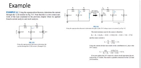 Solved Using The Superposition Theorem Determine The