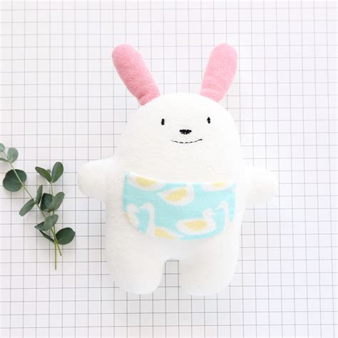 오가닉 토끼 비비 애착 인형 만들기 태교바느질 Diy 뽀야베이비
