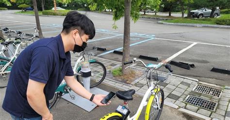 창원 공영자전거 누비자 스마트폰 앱으로도 이용