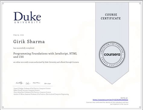 Course Programming Foundations With Javascript Html And Css 🚀 Build