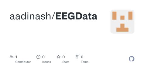 GitHub Aadinash EEGData