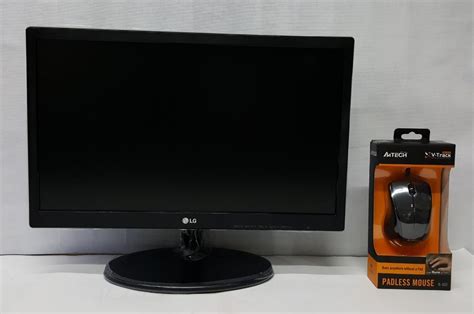 LG M A Inches LED Monitor With A Tech N Vtrack USB Mouse TV Home Appliances TV