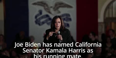Joe Biden Selects California Senator Kamala Harris As Running Mate