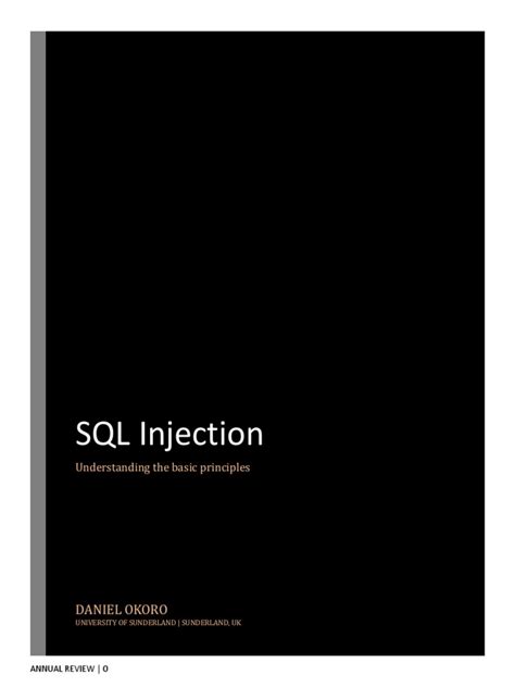 sql injection pdf