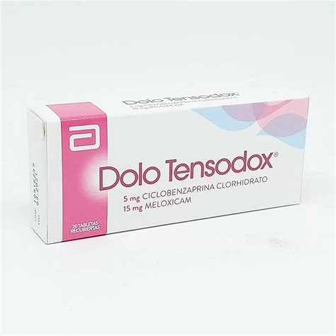 DOLO TENSODOX CAJA X 20 COMP REC Farmacia y Perfumería Catedral