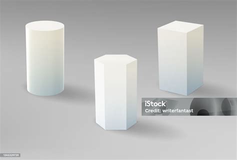 3d 받받침대 또는 연단 기하학적 빈 박물관 무대 흰색에 대한 스톡 벡터 아트 및 기타 이미지 흰색 메달 수상대 미술관 Istock