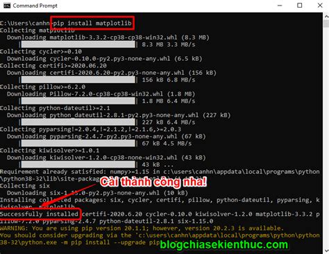 Cách Cài Thư Viện Thường Dùng Trong Python Trên Windows