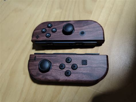 Wood Texture Shell Authentic Switch Joycon Reshellcustom Shell
