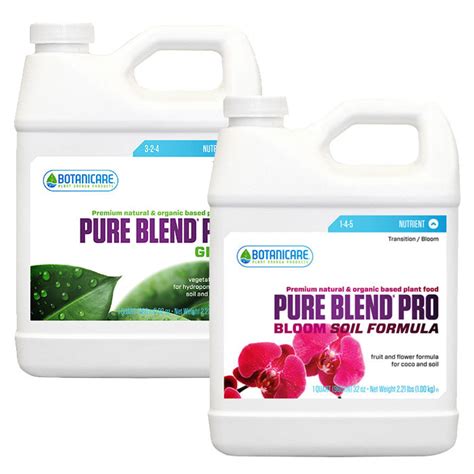 Botanicare Pure Blend Pro Basic Soil Nutrient Package Small