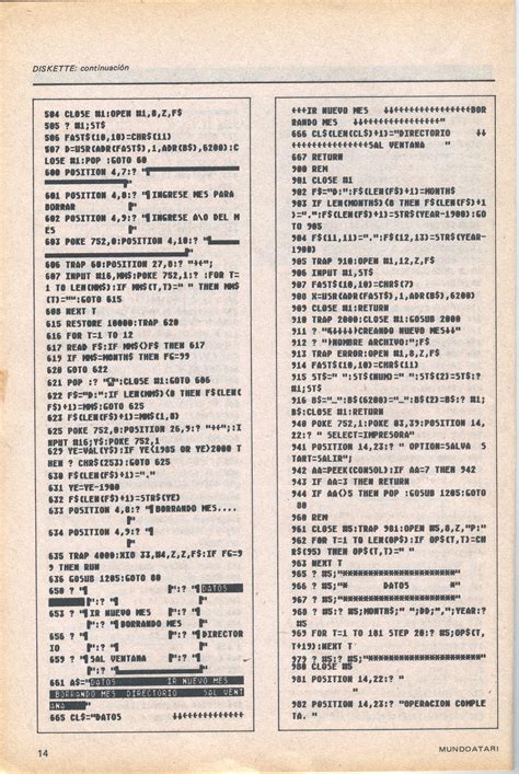 Revista Mundo Atari N°12 Retrogames