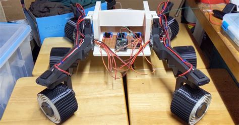 my 3d printed arduino rover is beginning to move still have lots of work to go let me know