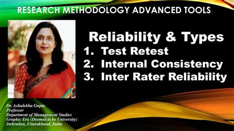 ashulekha gupta on linkedin reliability and its types reliability test retest reliability inter…