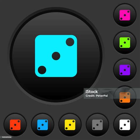 컬러 아이콘으로 도미노 3 어두운 푸시 버튼 곡선에 대한 스톡 벡터 아트 및 기타 이미지 곡선 그래픽 사용자 인터페이스 도미노 Istock