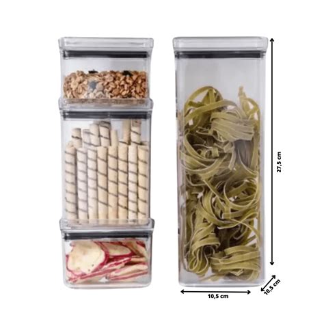 Pote Hermetic Lumini Quadrado 2 200 Ml Paramount Planeta De Meriti