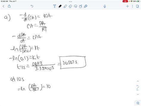 The Rate Constant For The First Order Decomposition Vrogue Co