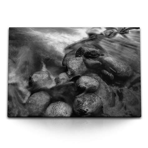 Sinus Art Leinwandbild 120x80cm Wandbild Auf Leinwand Felsenstrand Meer