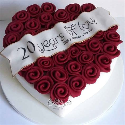 20 Years Of Love Cake O Clock Best Customize Designer Cakes Lahore