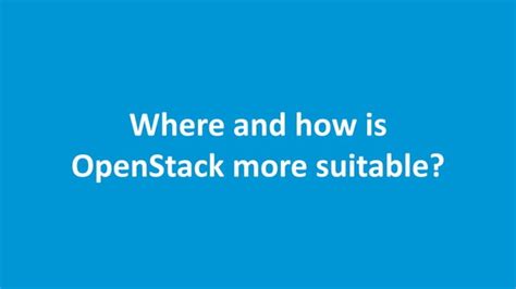 Differences Between OpenStack And AWS PPT