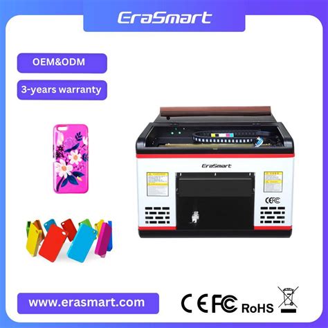 Erasmart Factory A3 Uv Inkjet Large Format Flatbed Small Uv Flatbed Printer Uv Printer Flatbed